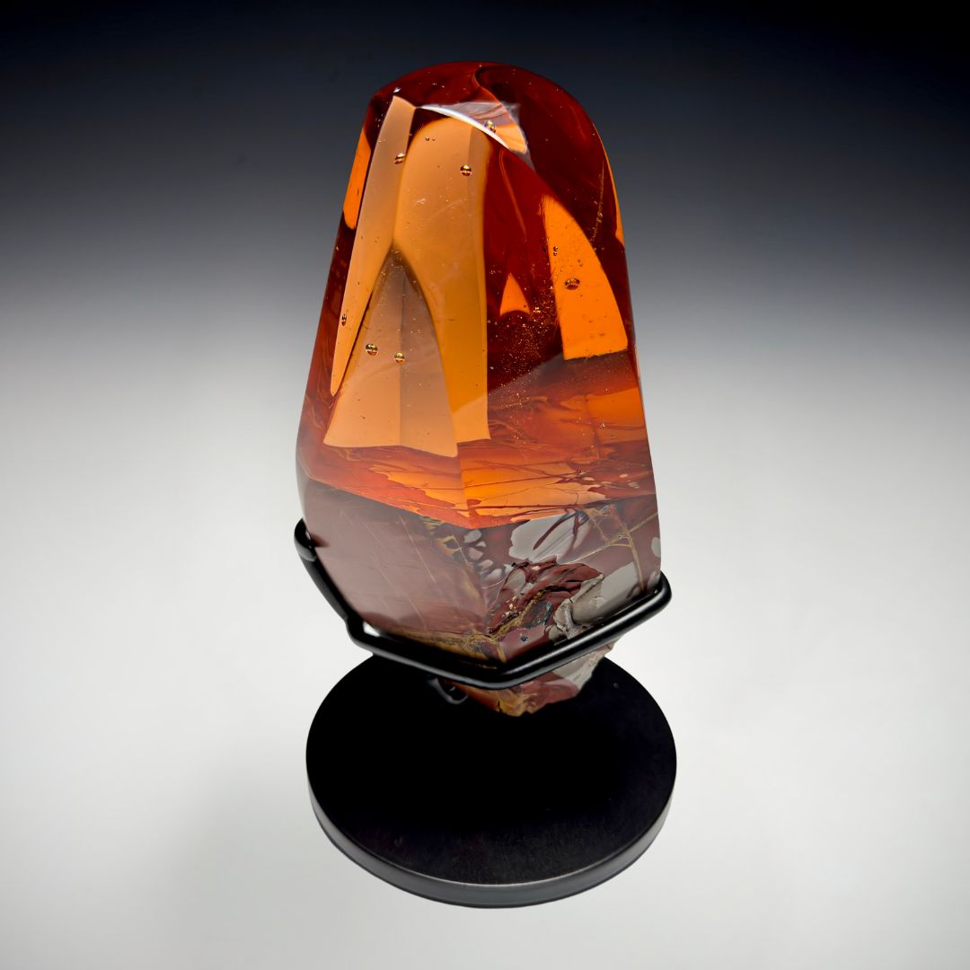 Noreen Jasper Vitrolith w/ Custom Stand – Museum of Glass