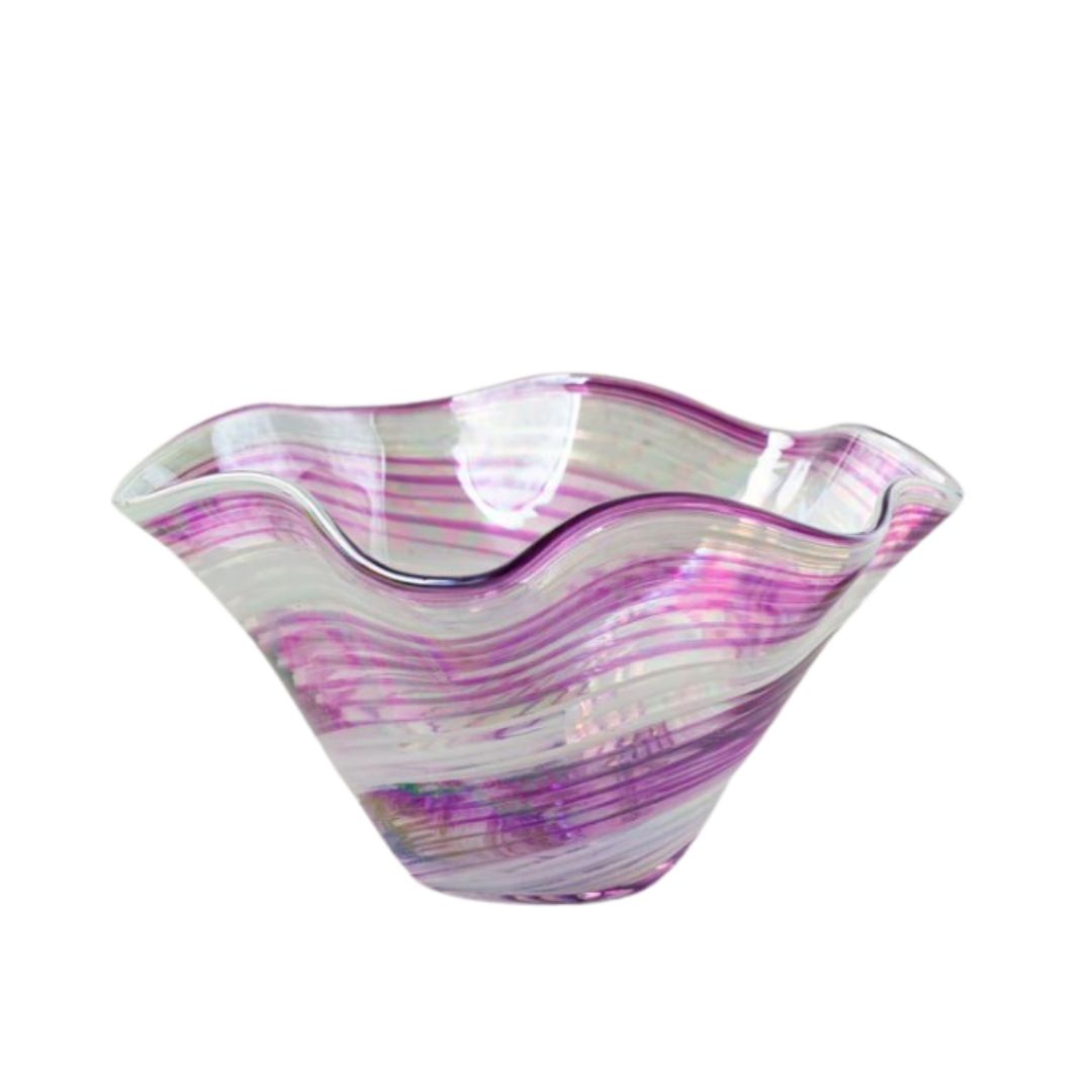 Wave Bowl - Frozen Grapes – Museum of Glass