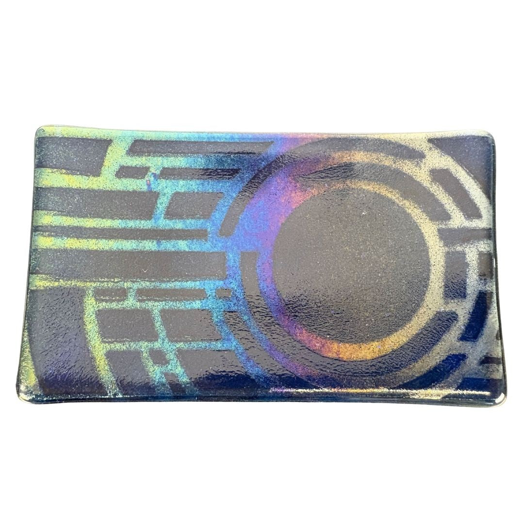 Small Tray - Blue Crop Circles – Museum of Glass
