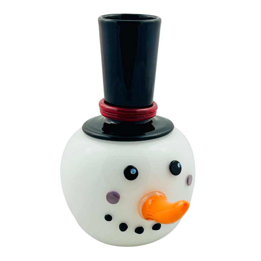 Snowman Vase - Blizzard Blake – Museum of Glass