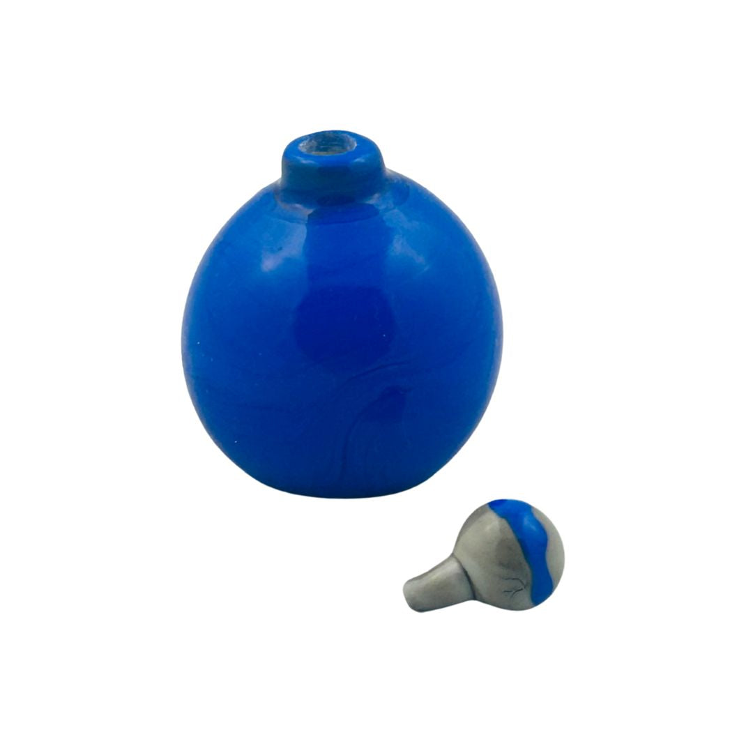 Perfume Bottle - Cowboy Blue – Museum of Glass
