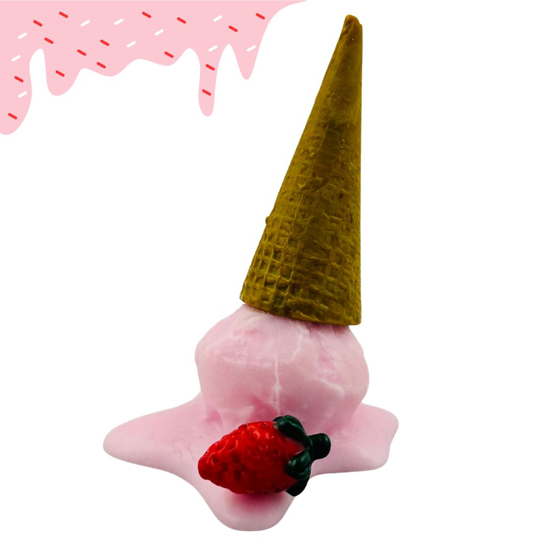 Dropped Ice Cream Sculpture - Strawberry – Museum of Glass