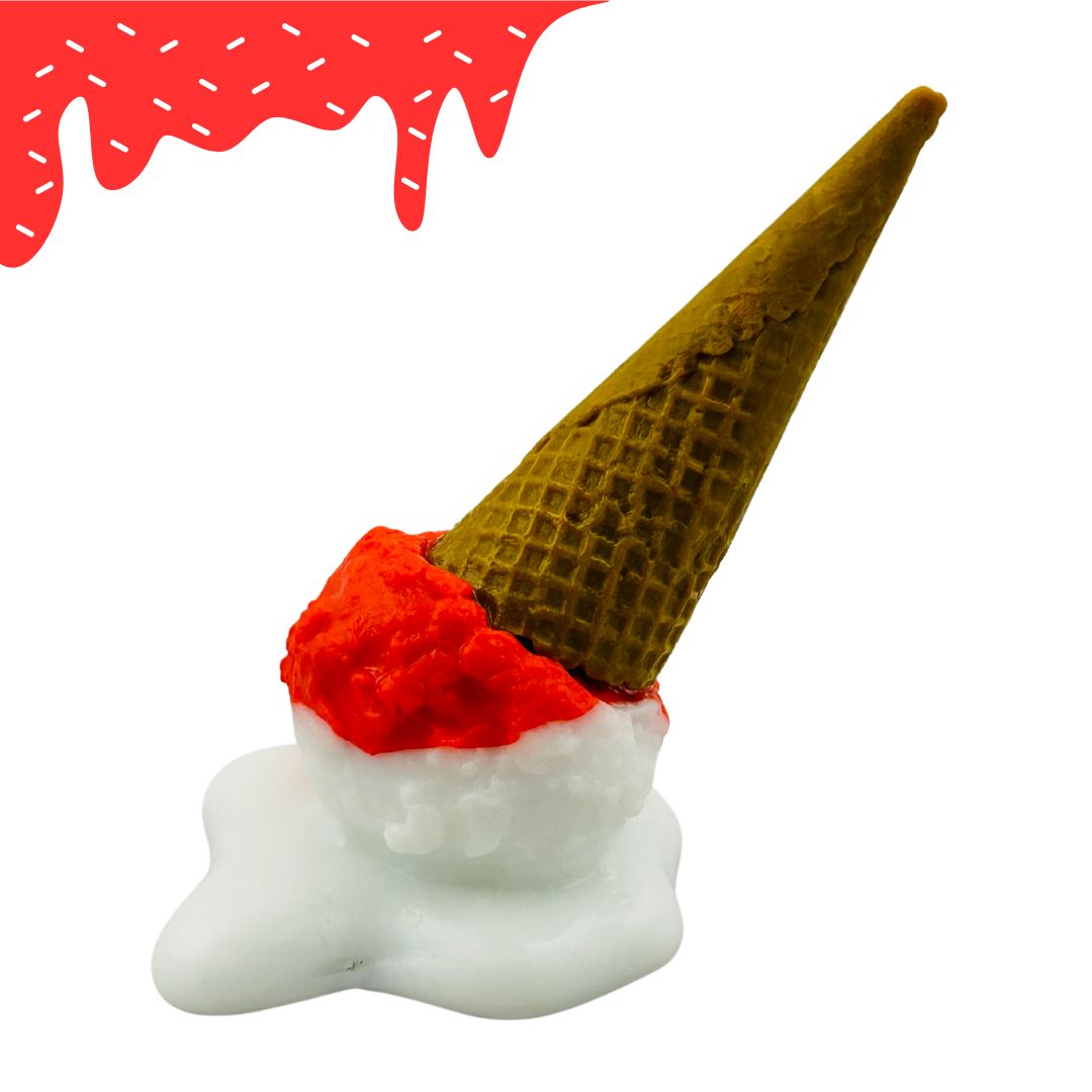 Dropped Ice Cream Sculpture - Blood Orange Sorbet – Museum of Glass