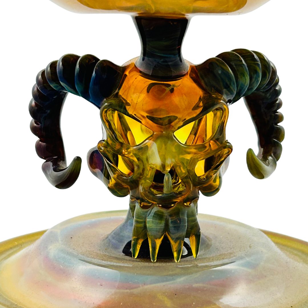 Skull Chalice - Black Phillip – Museum of Glass