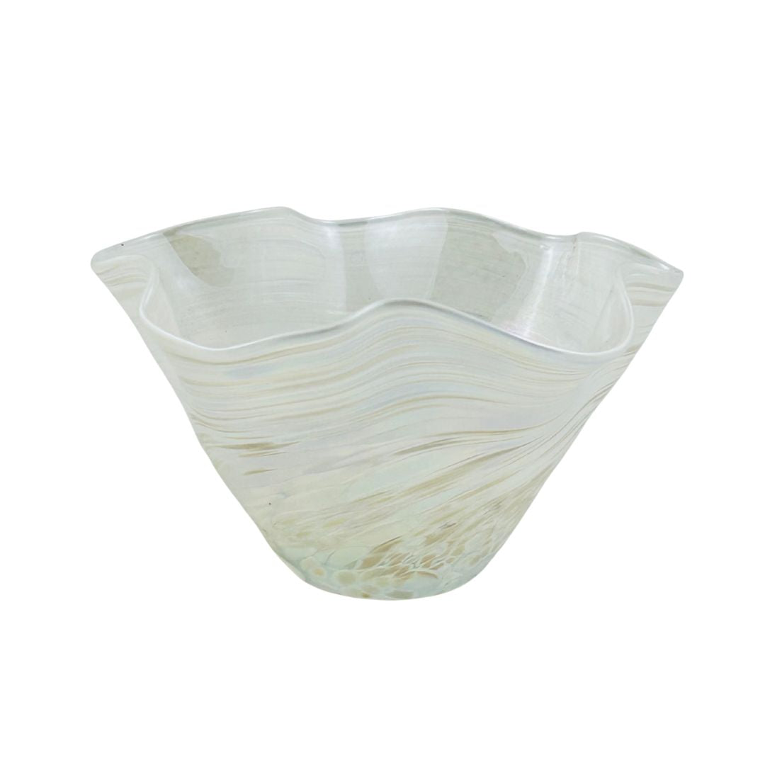 Wave Bowl - Sleet – Museum of Glass
