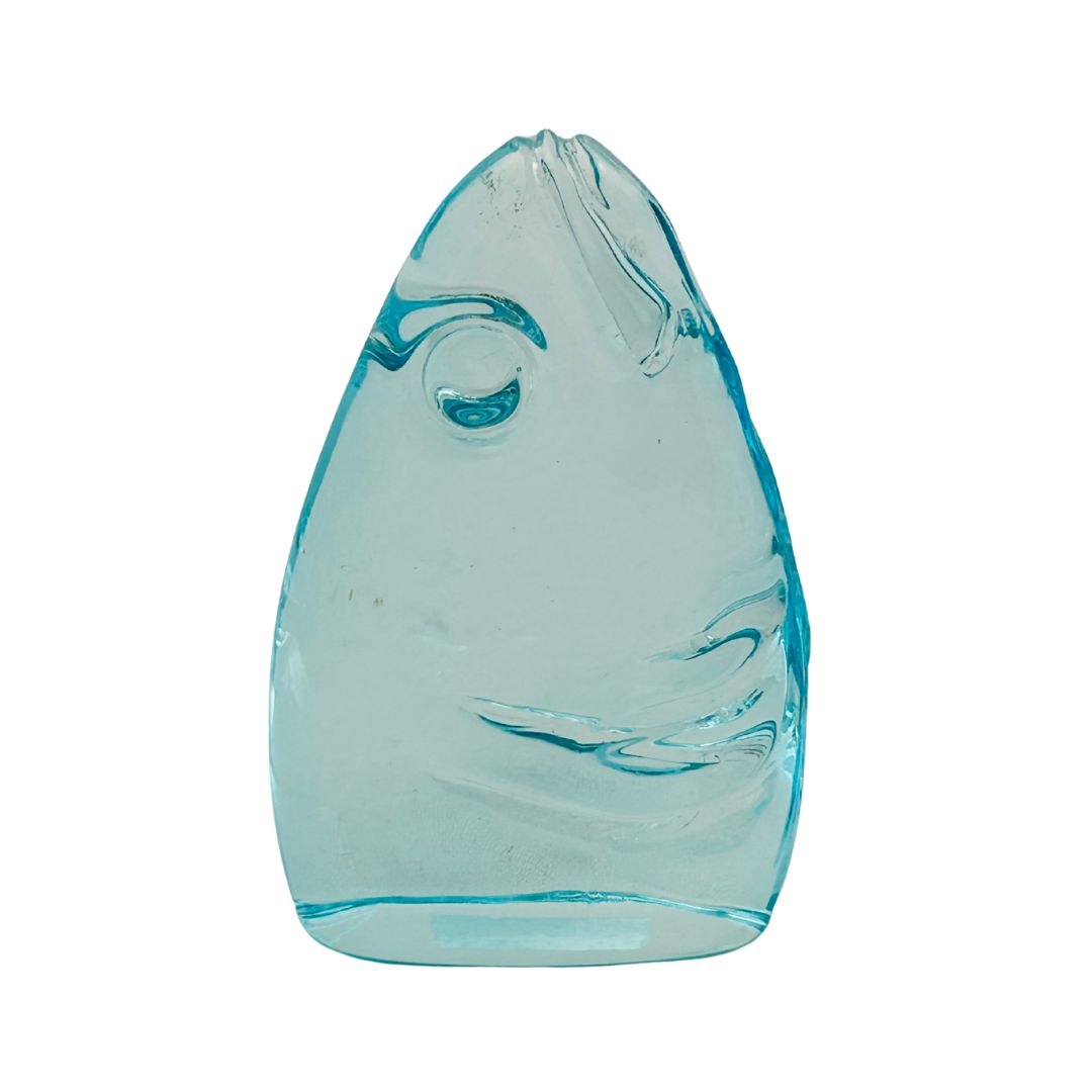 Small Fish Head - Icy Blue – Museum of Glass