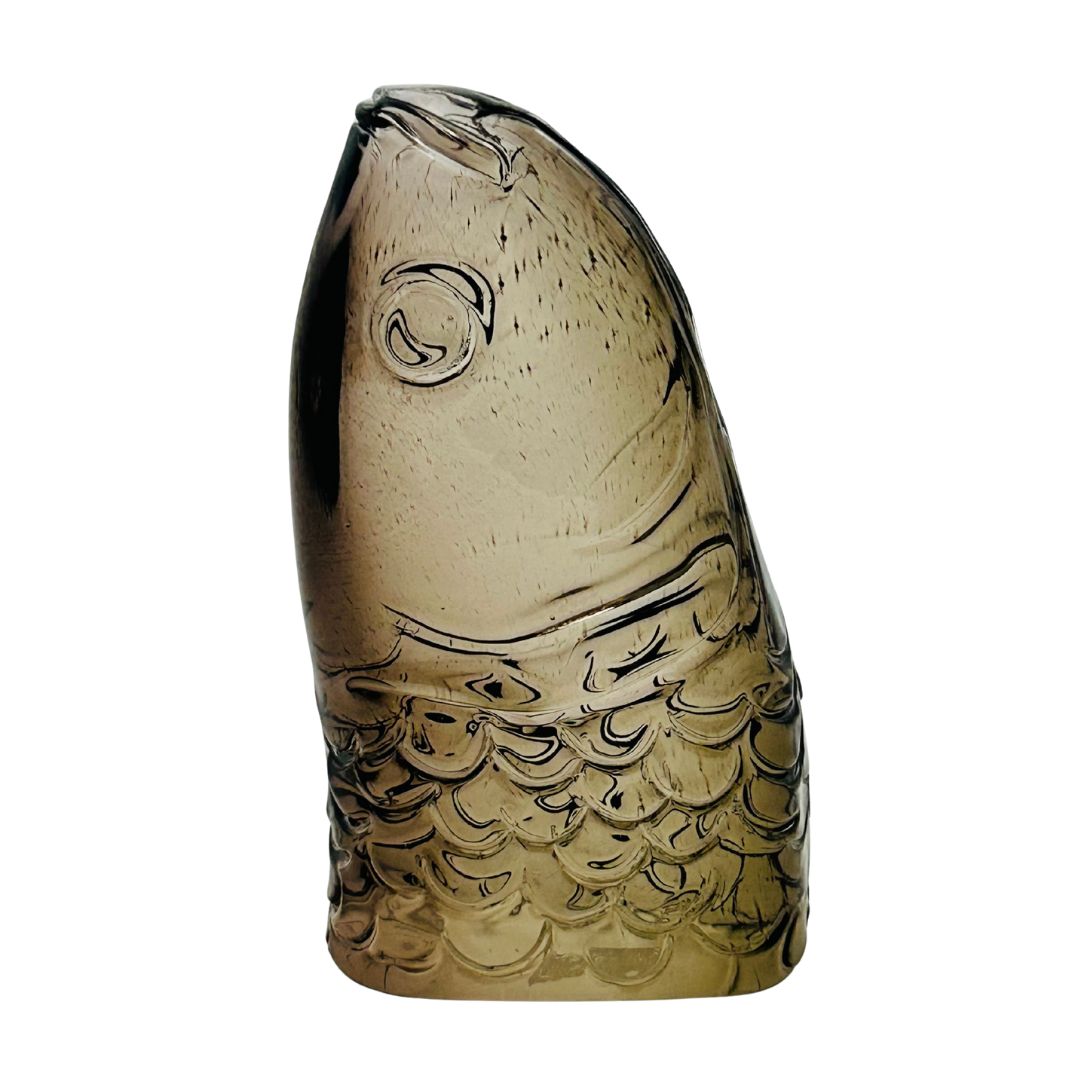 Large Fish Head - Muddy Gray – Museum of Glass
