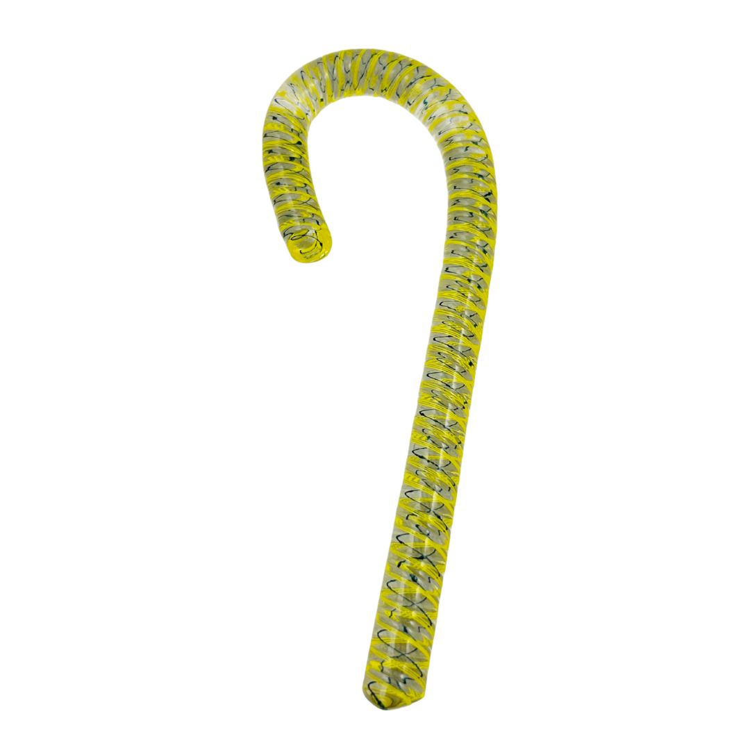 Glass Candy Cane - Lemon Blueberry – Museum of Glass