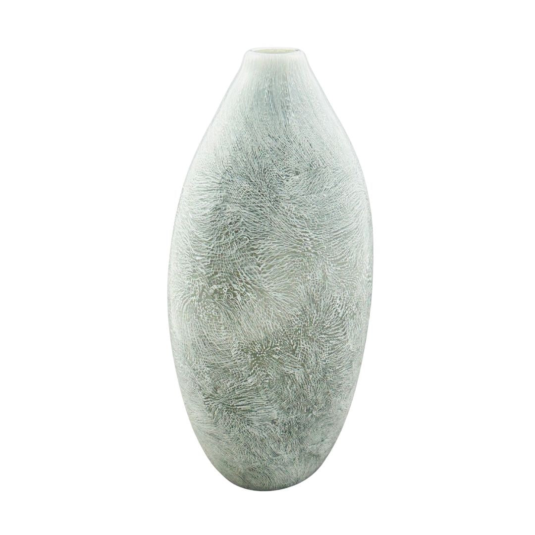 Murrini Vase - Green/White – Museum of Glass