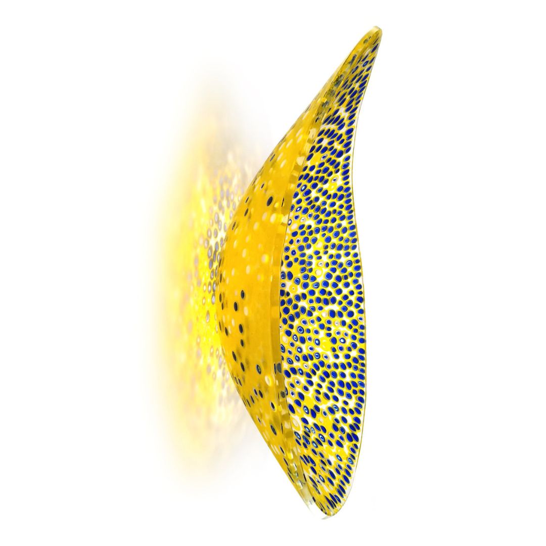 Wall Hanging Nido 15, Ultramarine & Lemon Drop Bowl – Museum of Glass