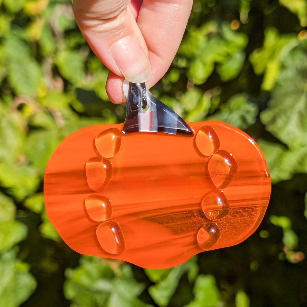 Mini Fused Pumpkin - Orange Black – Museum of Glass