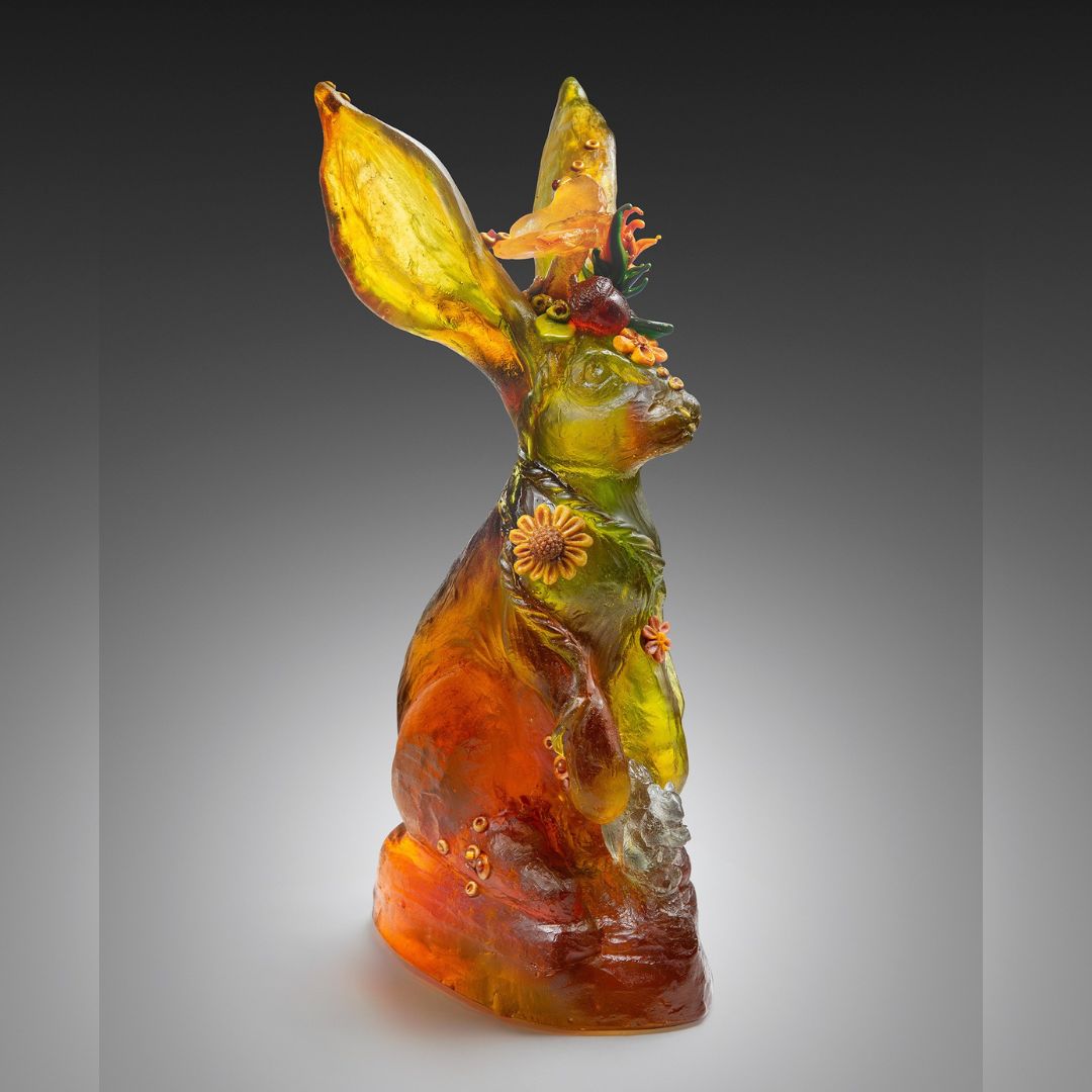 Rust & Green Hare – Museum of Glass