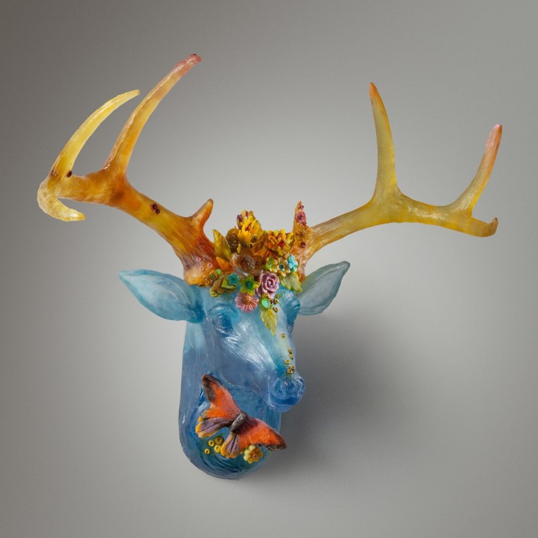 Summer Deer with Butterfly – Museum of Glass